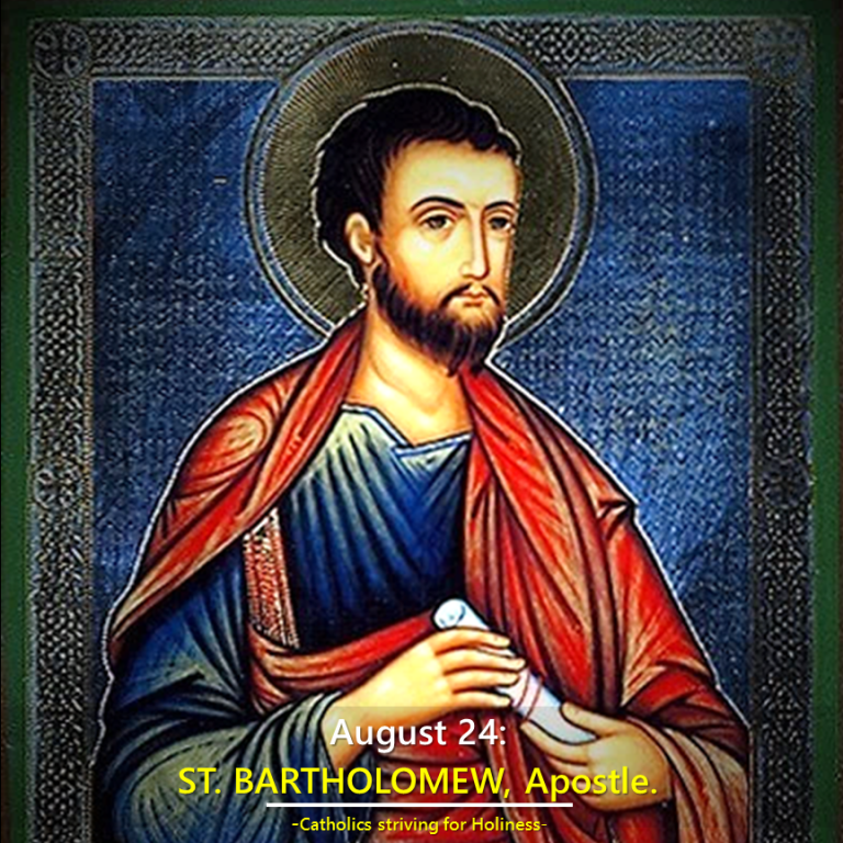 Feast of St Bartholomew, Apostle: Saturday 24th August 2019 – The Jesuits