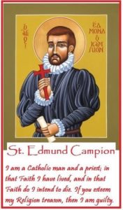 December 1st : St Edmund Campion, SJ – The Jesuits